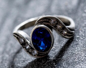 Something Blue Ring - Etsy