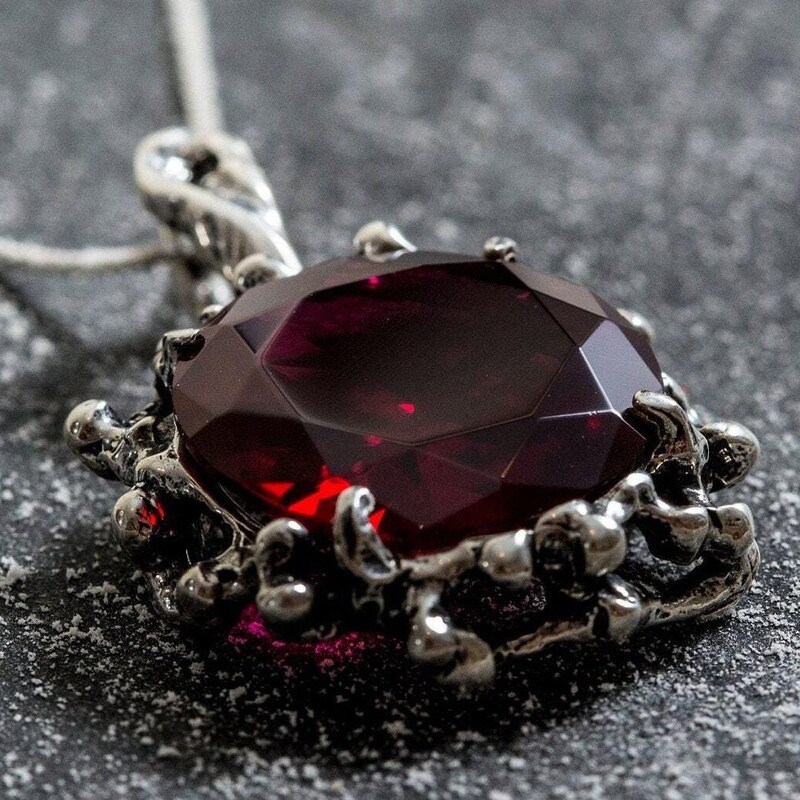 Ruby Pendant - Etsy