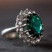 Princess Di Ring, Emerald Ring, Princess Diana Ring, Solid Silver Ring ...