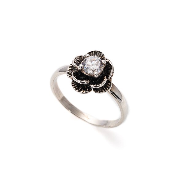 Simple Flower Ring - Etsy