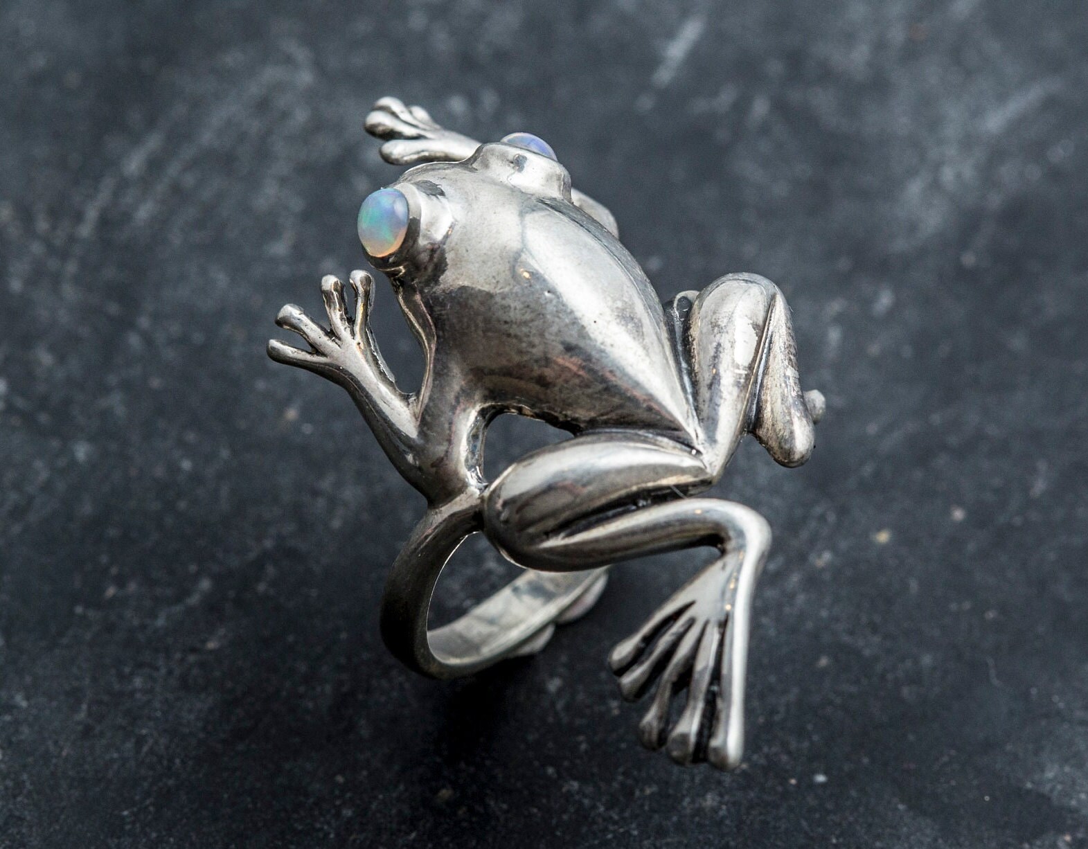 Frog Ring Natural Opal Ring Ethiopian Opal Ring Opal Ring - Etsy UK