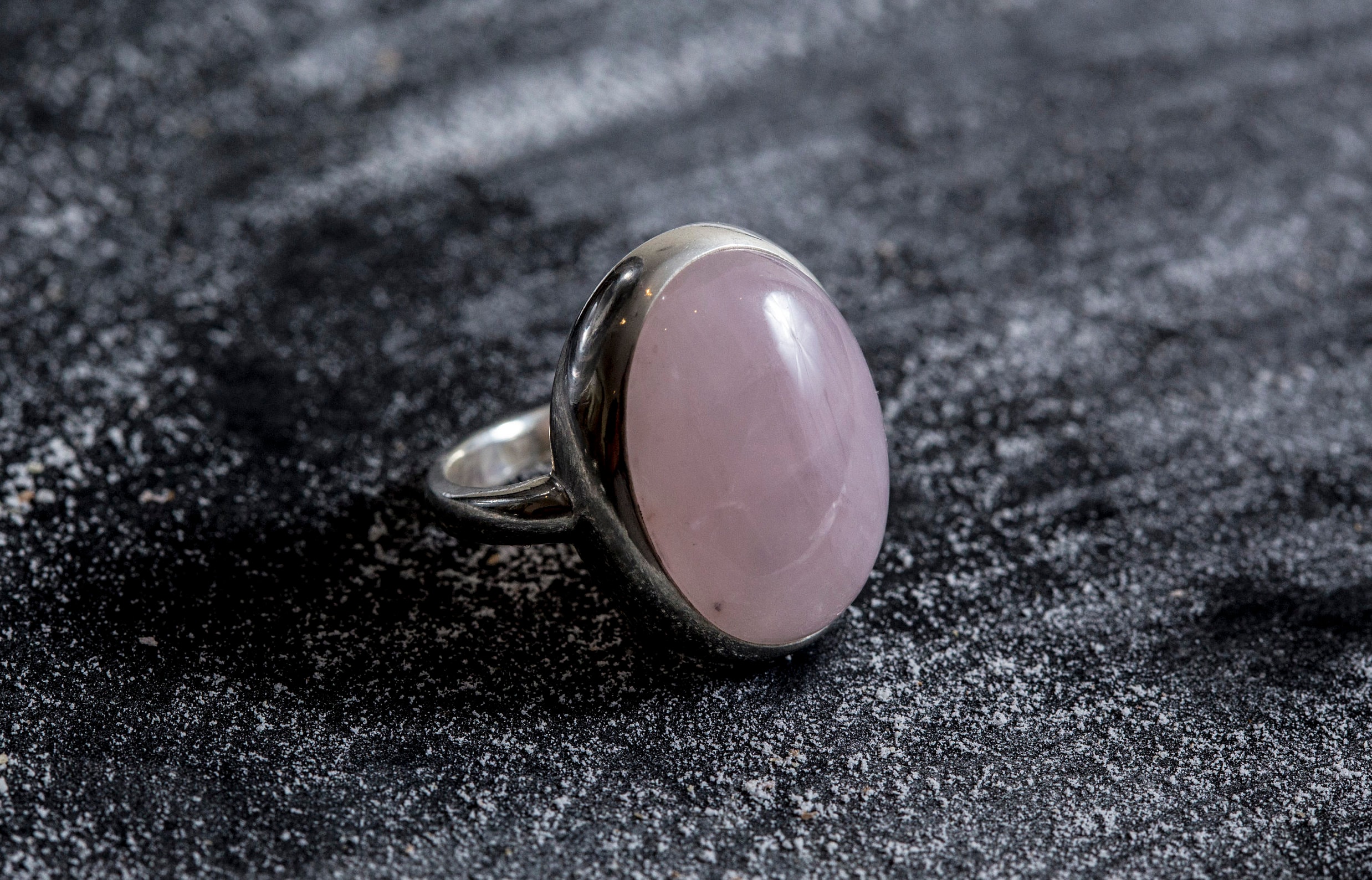 Large Quartz Ring Rose Quartz Ring Natural Rose Quartz Pink | Etsy