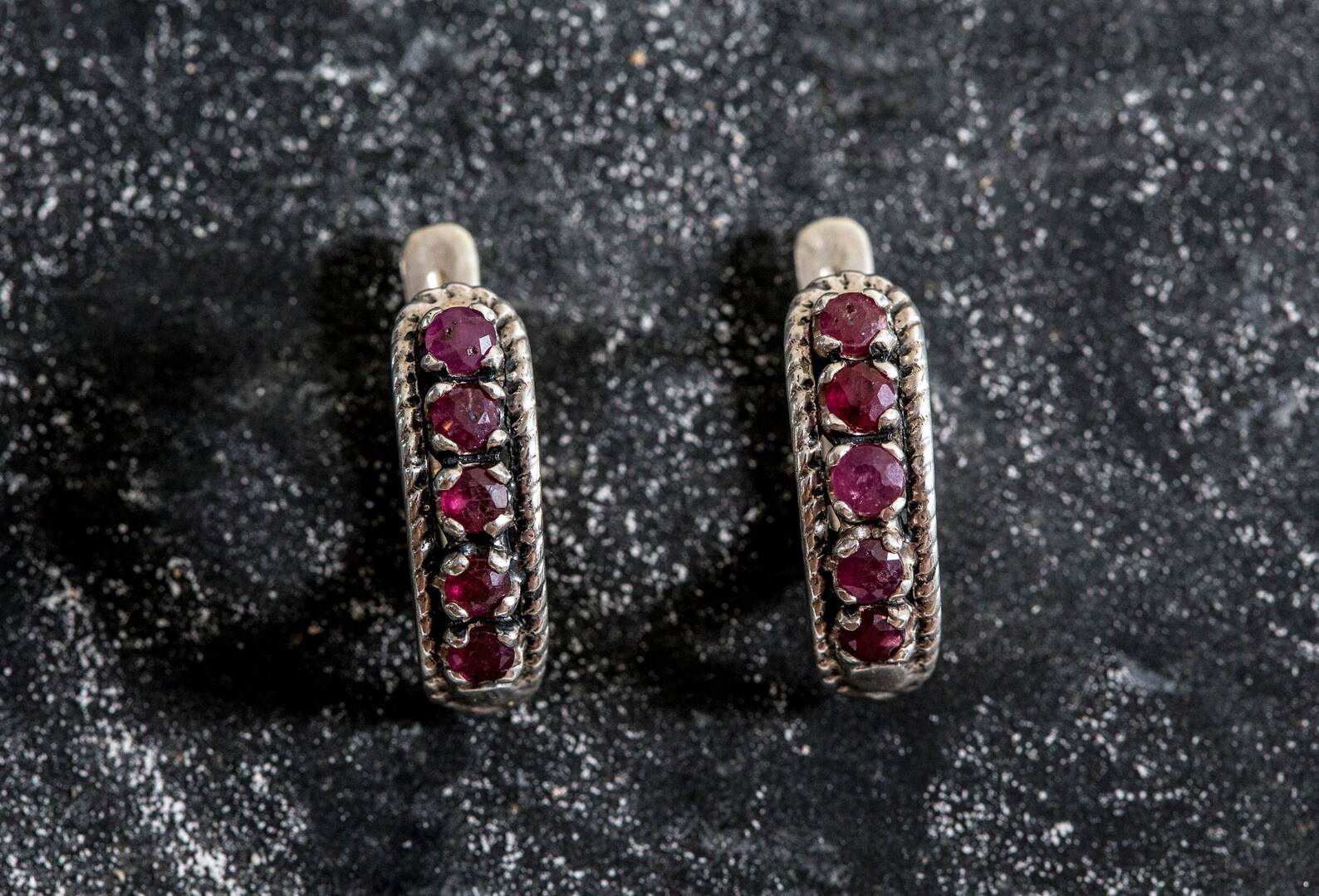 Ruby Earrings Natural Ruby Studs Genuine Ruby Real Ruby - Etsy
