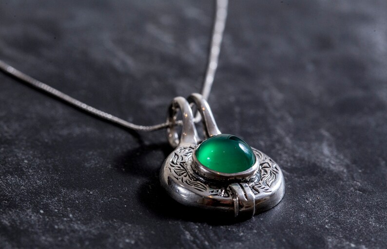 Egyptian Pendant Emerald Pendant Created Emerald Artistic | Etsy