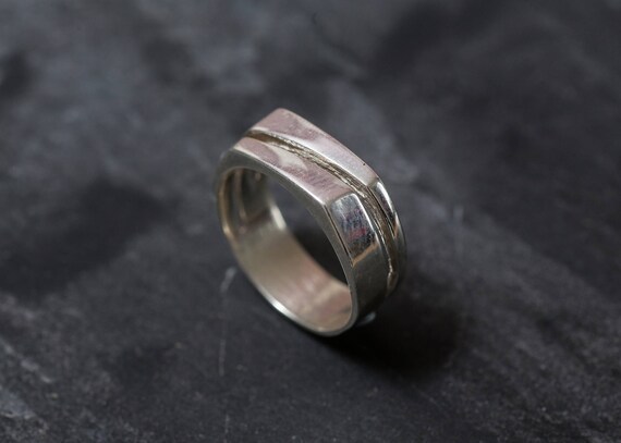 Silver Designer Ring Solid Silver Ring Unisex Ring Unique - Etsy