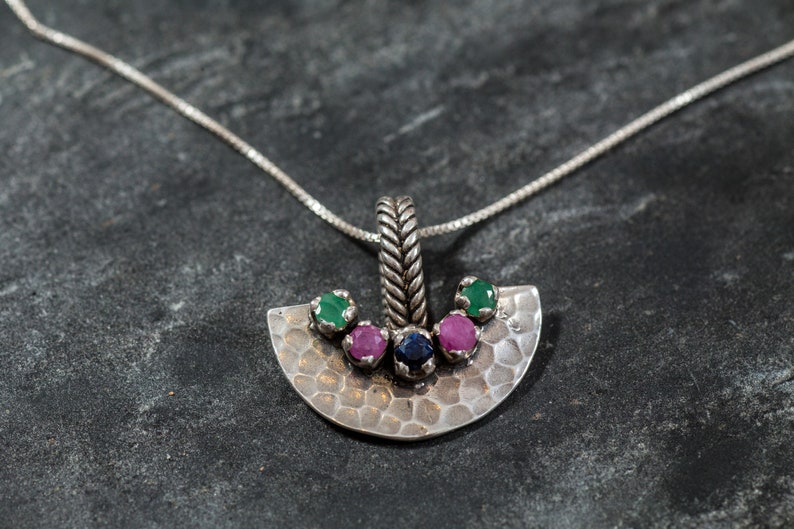 Emerald Pendant Ruby Pendent Natural Stones Sapphire - Etsy