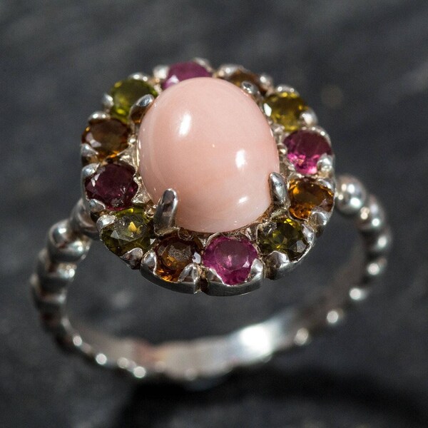 Pink Coral Ring - Etsy