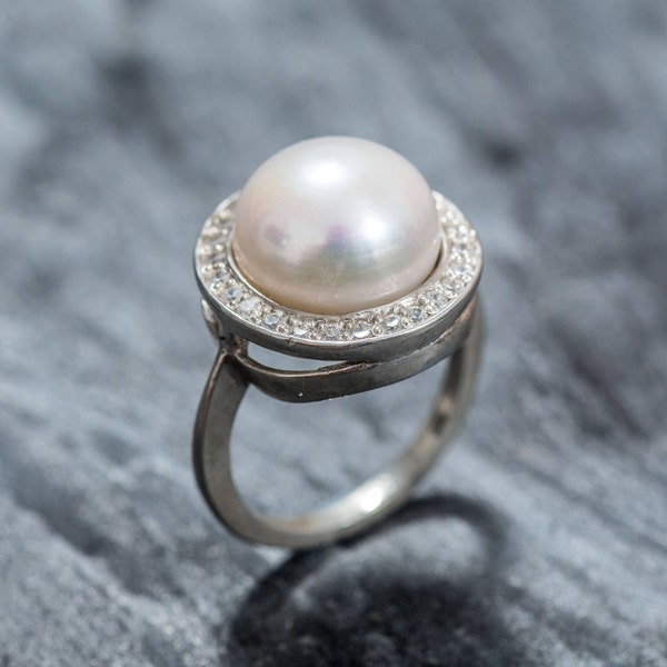 Big Pearl Ring - Etsy
