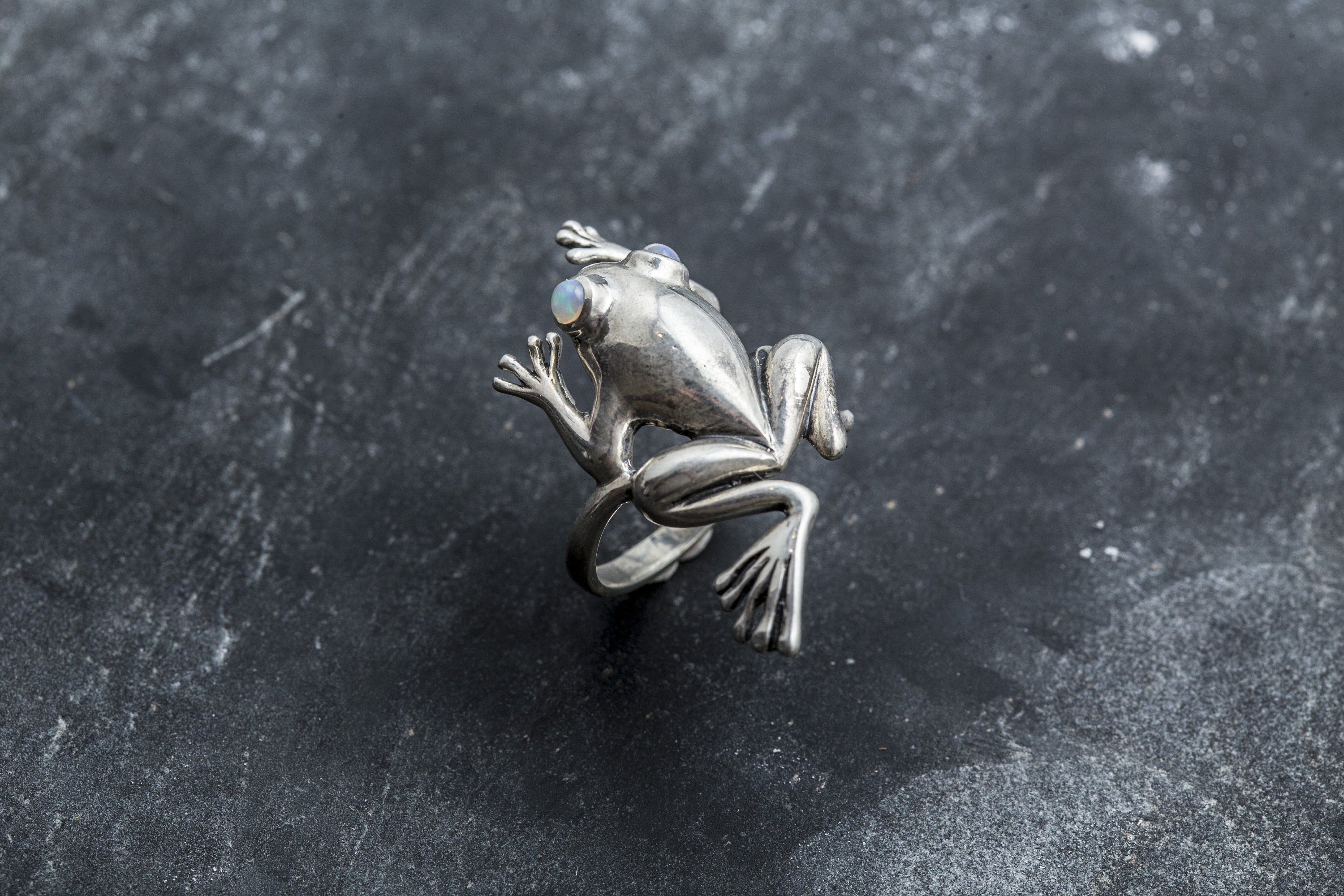 Frog Ring Natural Opal Ring Ethiopian Opal Ring Opal Ring | Etsy UK