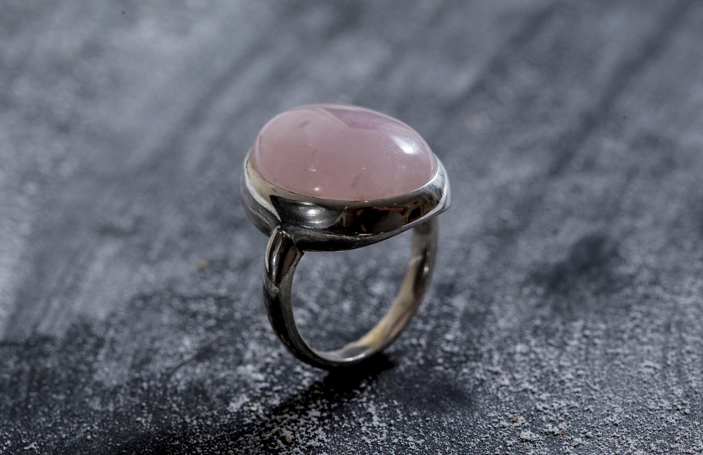 Large Quartz Ring Rose Quartz Ring Natural Rose Quartz Pink | Etsy