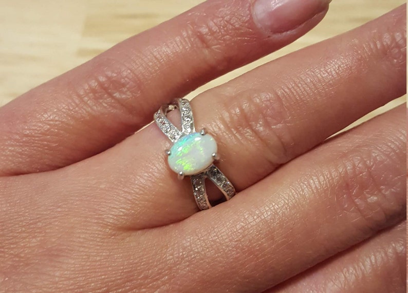 Fire Opal Ring Natural Opal Ring Australian Opal Natural | Etsy