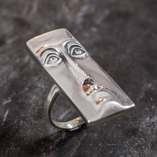 Artistic Silver Ring - Etsy