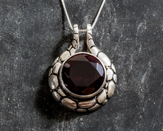 Large Ruby Pendant Ruby Pendant Big Ruby Pendant Created | Etsy UK
