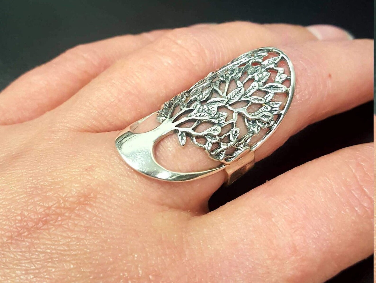 Silver Tree Ring Tree of Life Ring Vintage Ring Artistic - Etsy UK