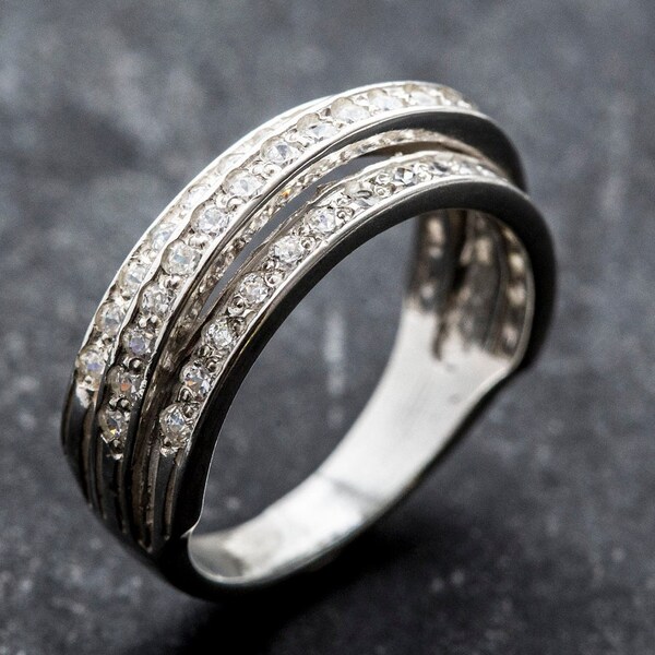 Triple Band Ring - Etsy