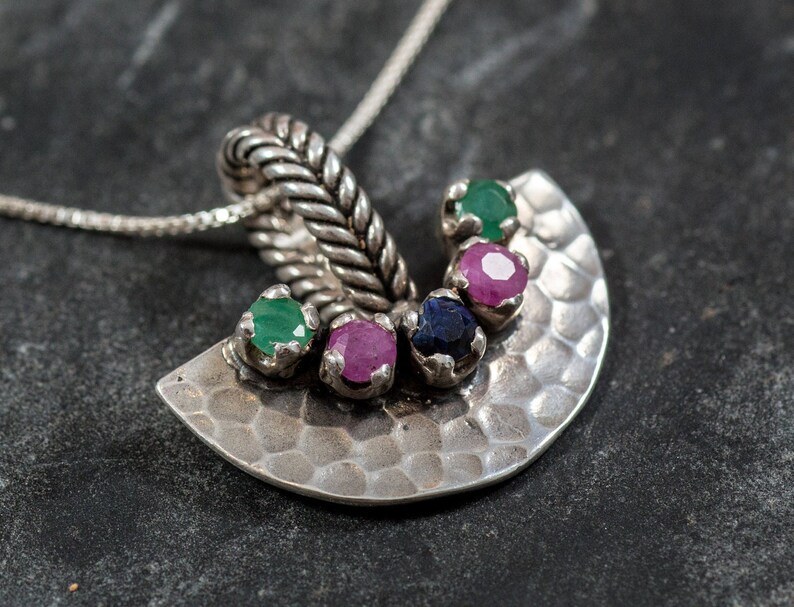 Emerald Pendant Ruby Pendent Natural Stones Sapphire - Etsy