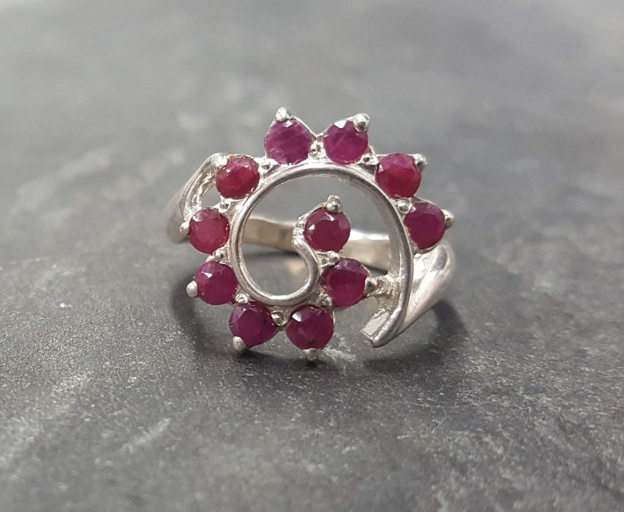 Real Ruby Ring Ruby Ring Natural Ruby Ring July Birthstone | Etsy