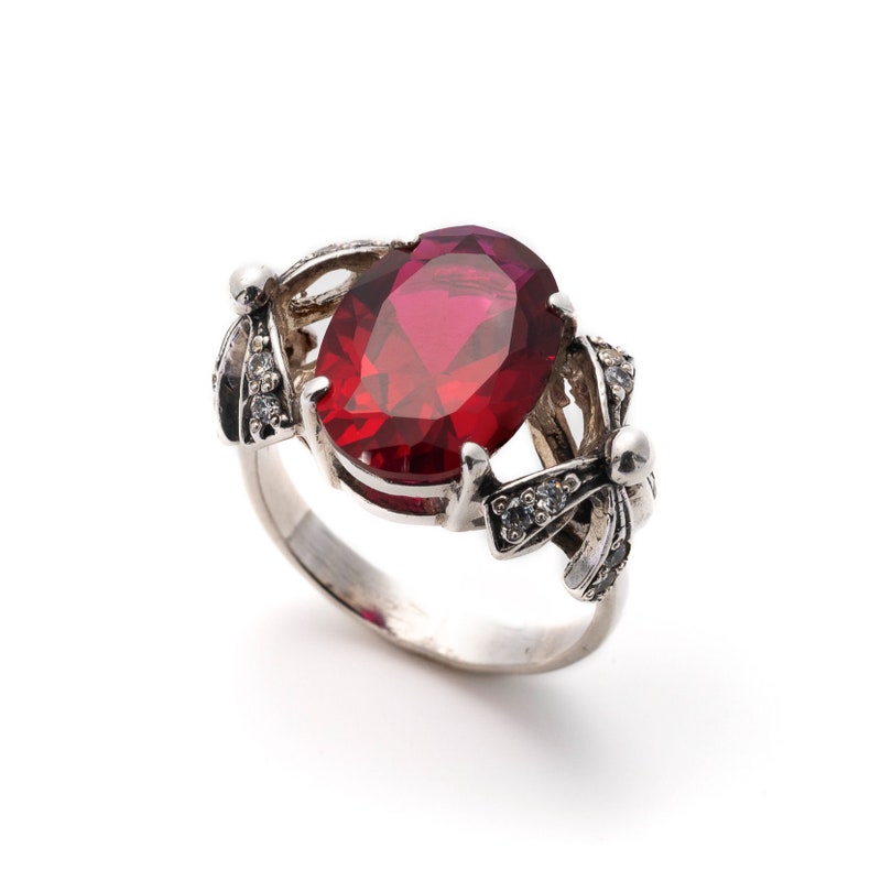 Red Ruby Ring - Etsy