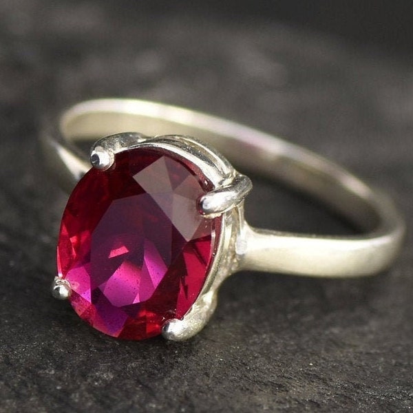 Red Ruby Ring - Etsy