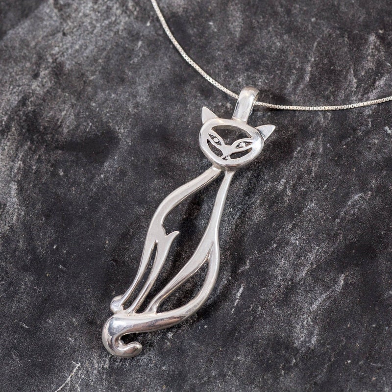 Cat Pendant - Etsy UK