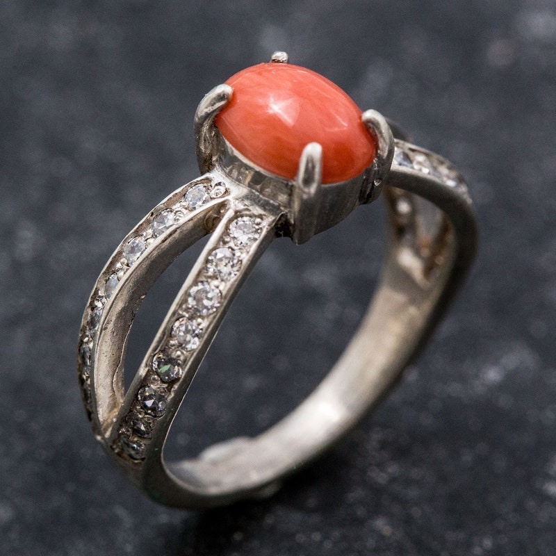 Coral Ring - Etsy