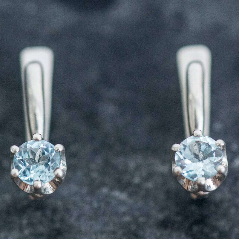 Blue Topaz Necklace Adina - Etsy