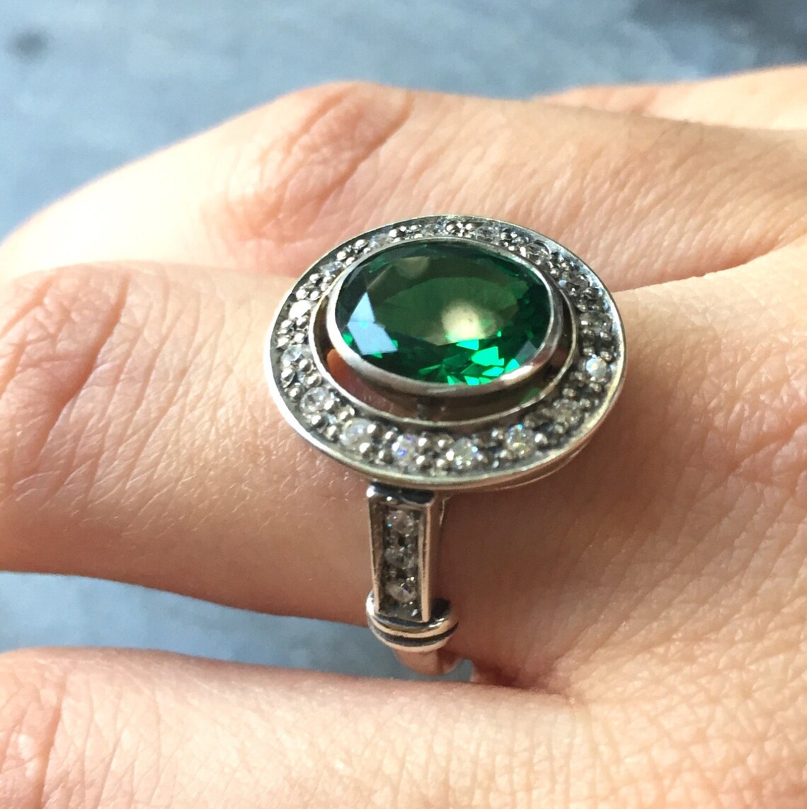 Emerald Ring Antique Ring Vintage Ring Antique Emerald - Etsy