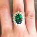 Princess Di Ring, Emerald Ring, Princess Diana Ring, Solid Silver Ring ...