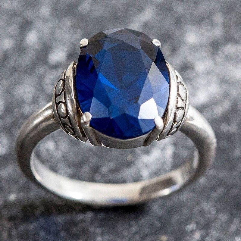 Blue Ring - Etsy