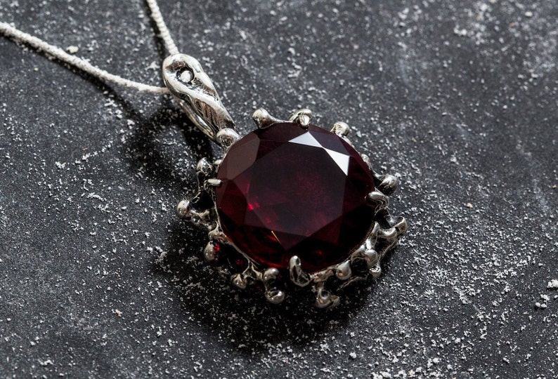 Ruby Pendant Created Ruby Pendant Statement Pendant | Etsy
