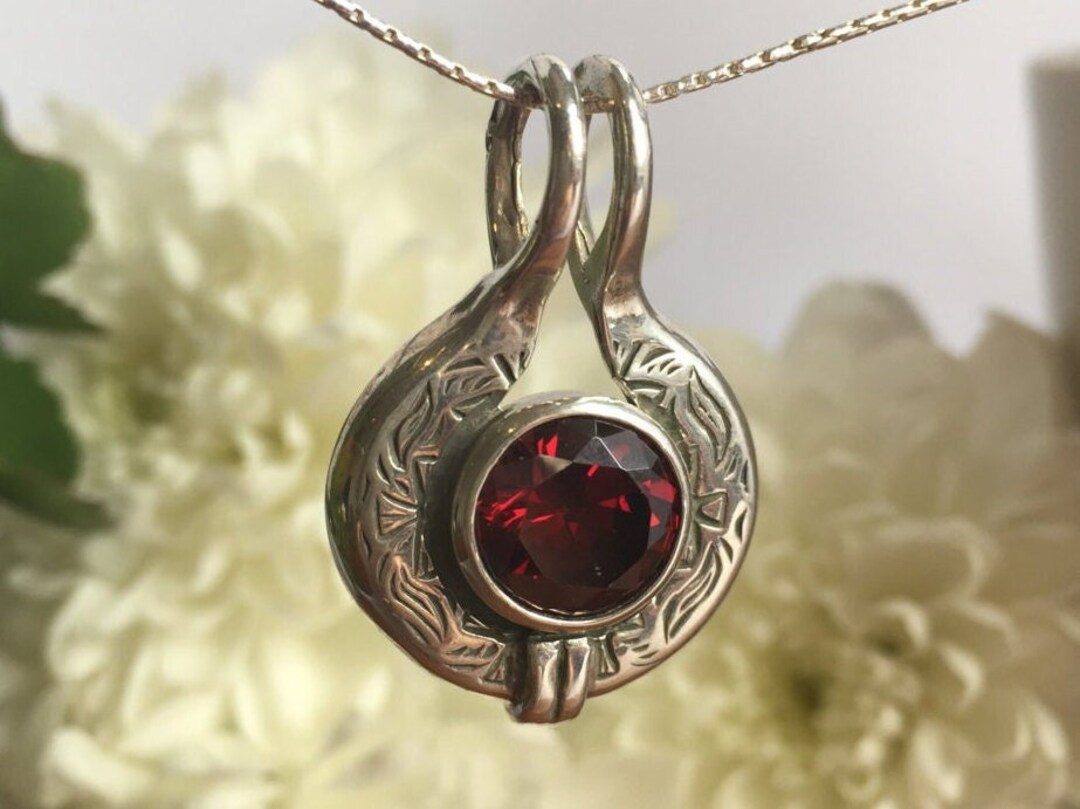 Egyptian Pendant, Ruby Pendant, Created Ruby, Ancient Pendant ...