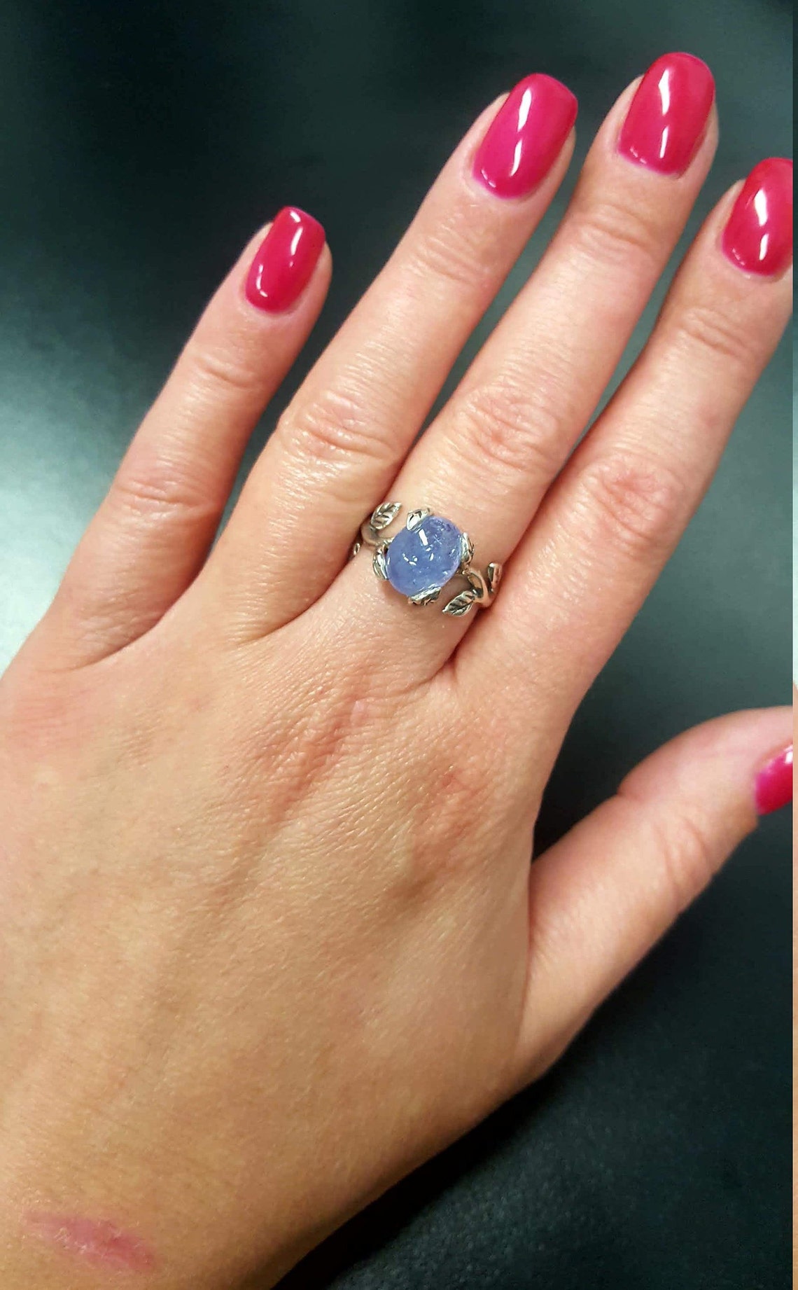 Tanzanite Ring Natural Tanzanite December Birthstone Silver | Etsy