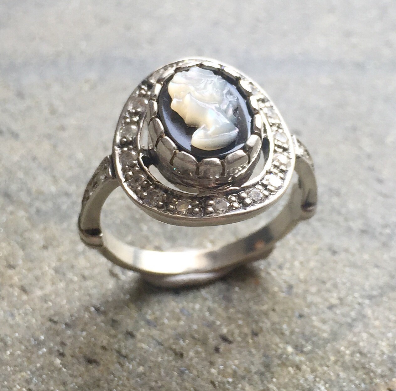 Cameo Ring Roman Ring Vintage Rings Antique Ring Vintage | Etsy