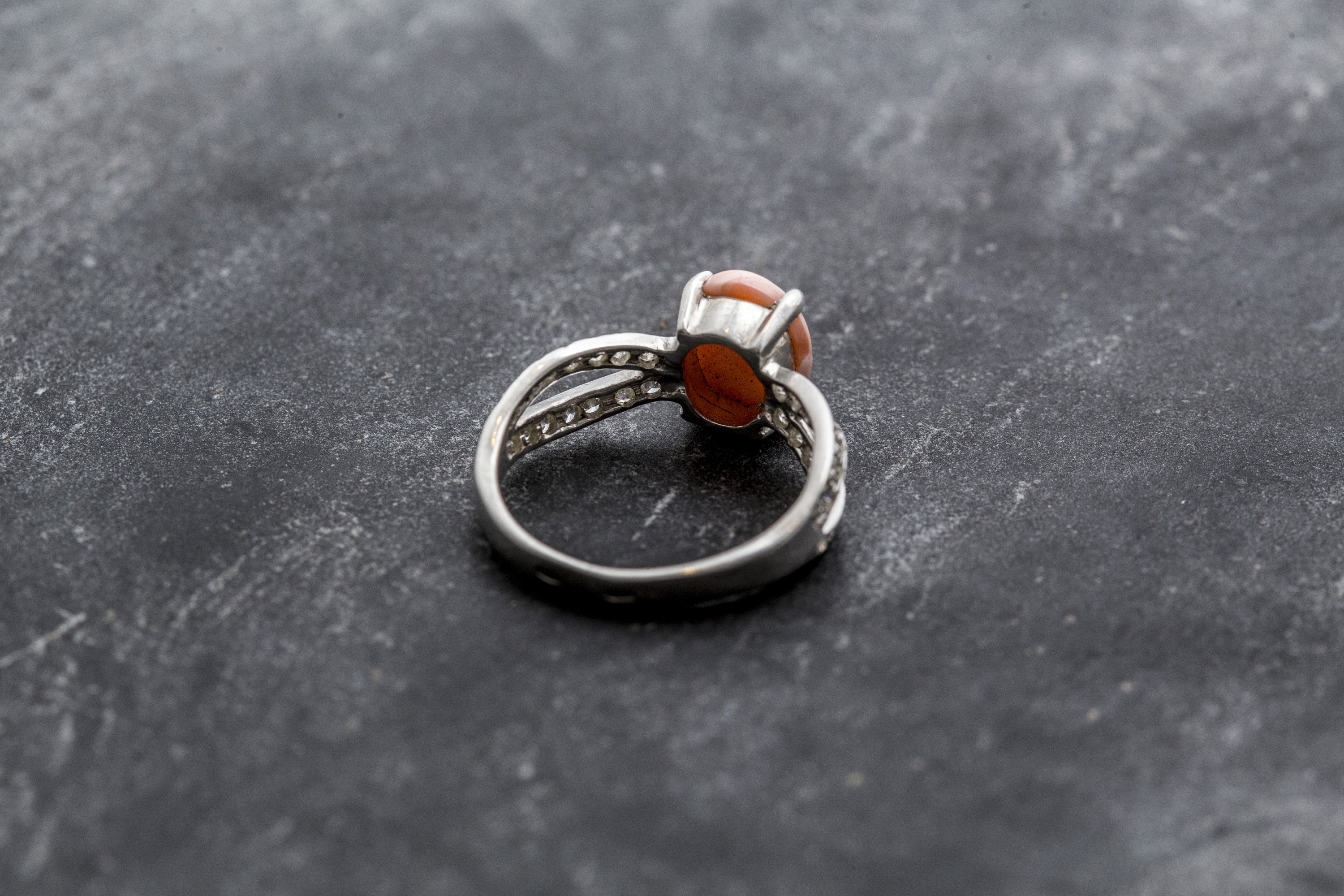 Coral Ring Natural Coral Ring March Birthstone Angel Skin | Etsy