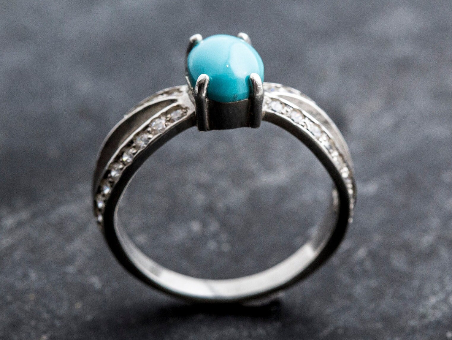 Blue Promise Ring Turquoise Ring Natural Turquoise Sleeping | Etsy