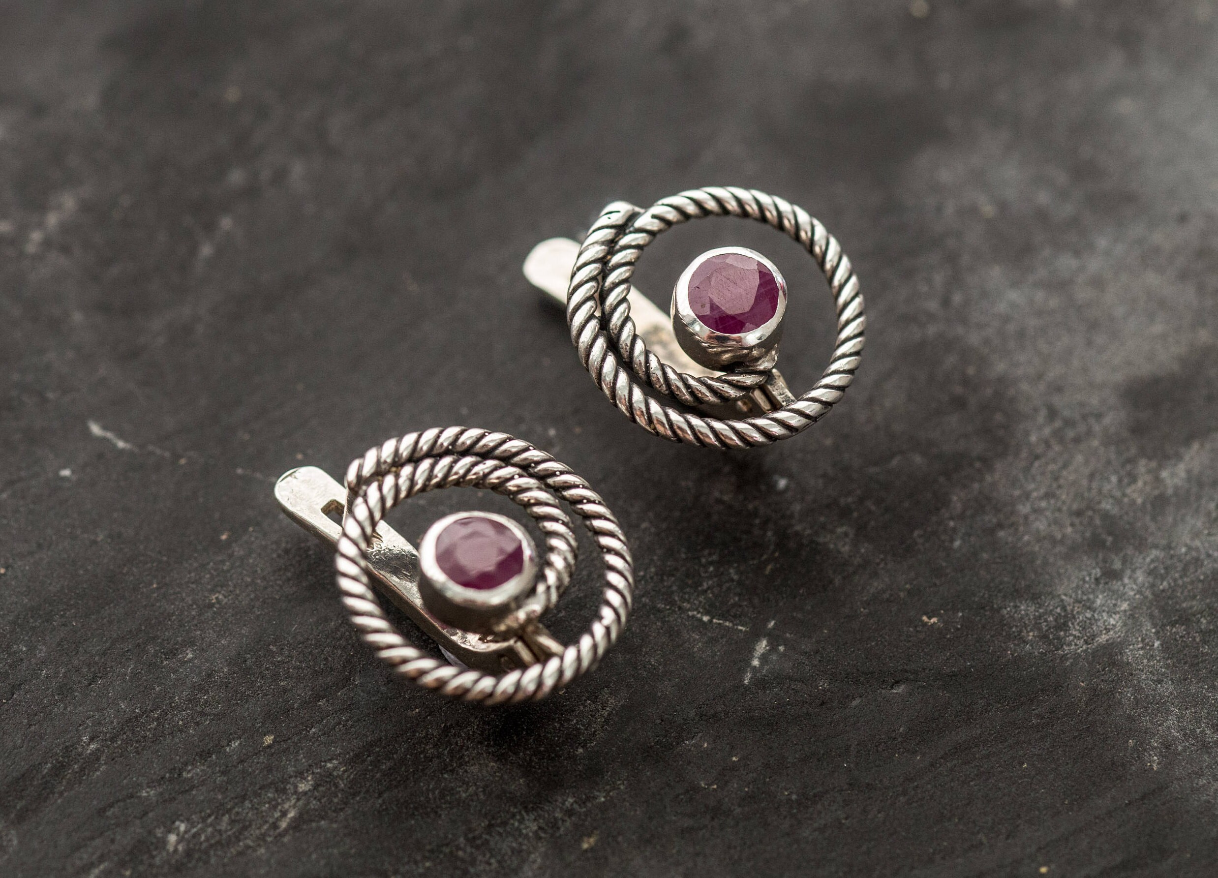 Ruby Earrings Natural Ruby Natural Ruby Earrings July | Etsy