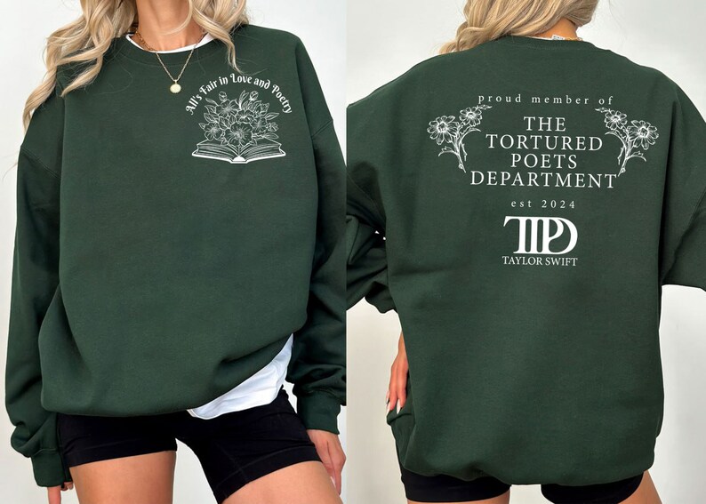 The Tortured Poets Department PNG Files for Sweatshirt, the Tortured ...
