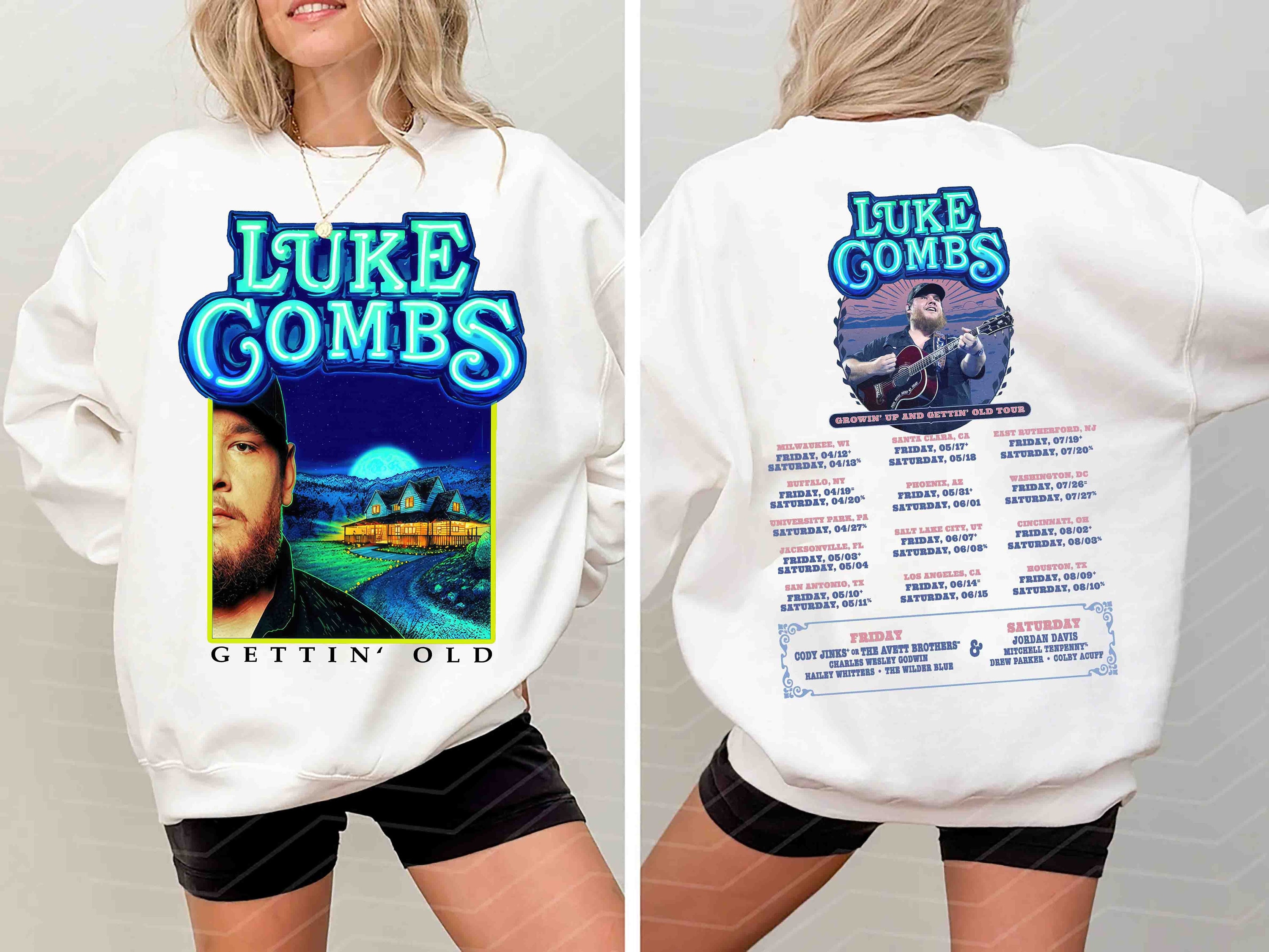 Luke Combs Growing up and Getting Old 2024 Tour Png, Graphic Luke Combs ...