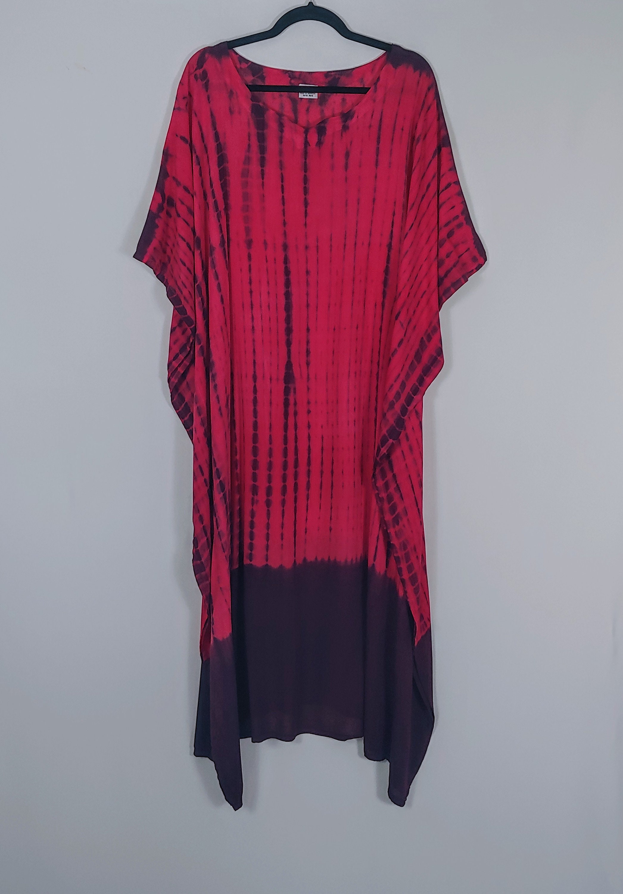 Red Kaftans, Red Caftans, Long Red Kaftan, Tie Dye Kaftans, Red Tie Dye ...