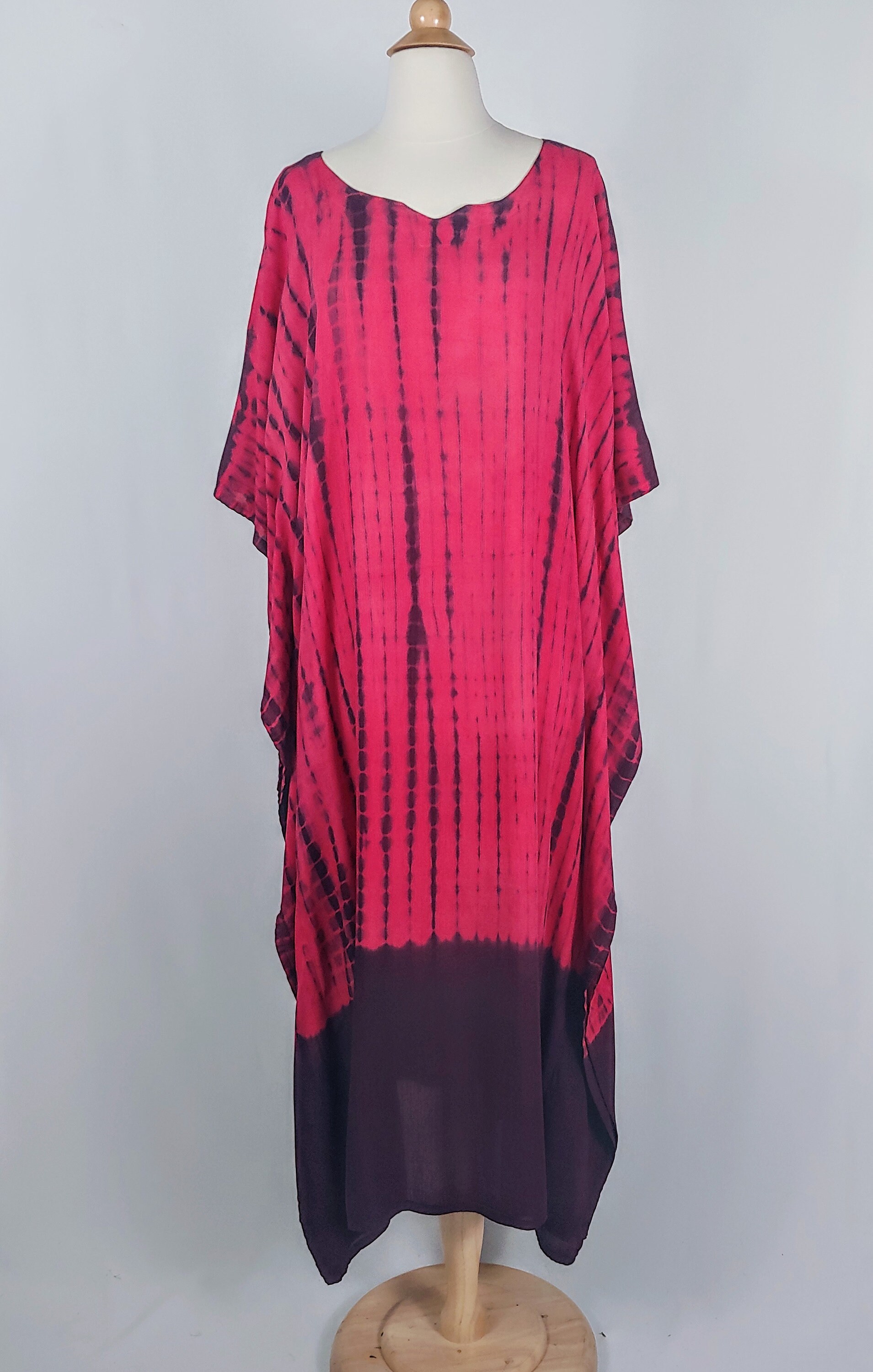 Red Kaftans, Red Caftans, Long Red Kaftan, Tie Dye Kaftans, Red Tie Dye ...