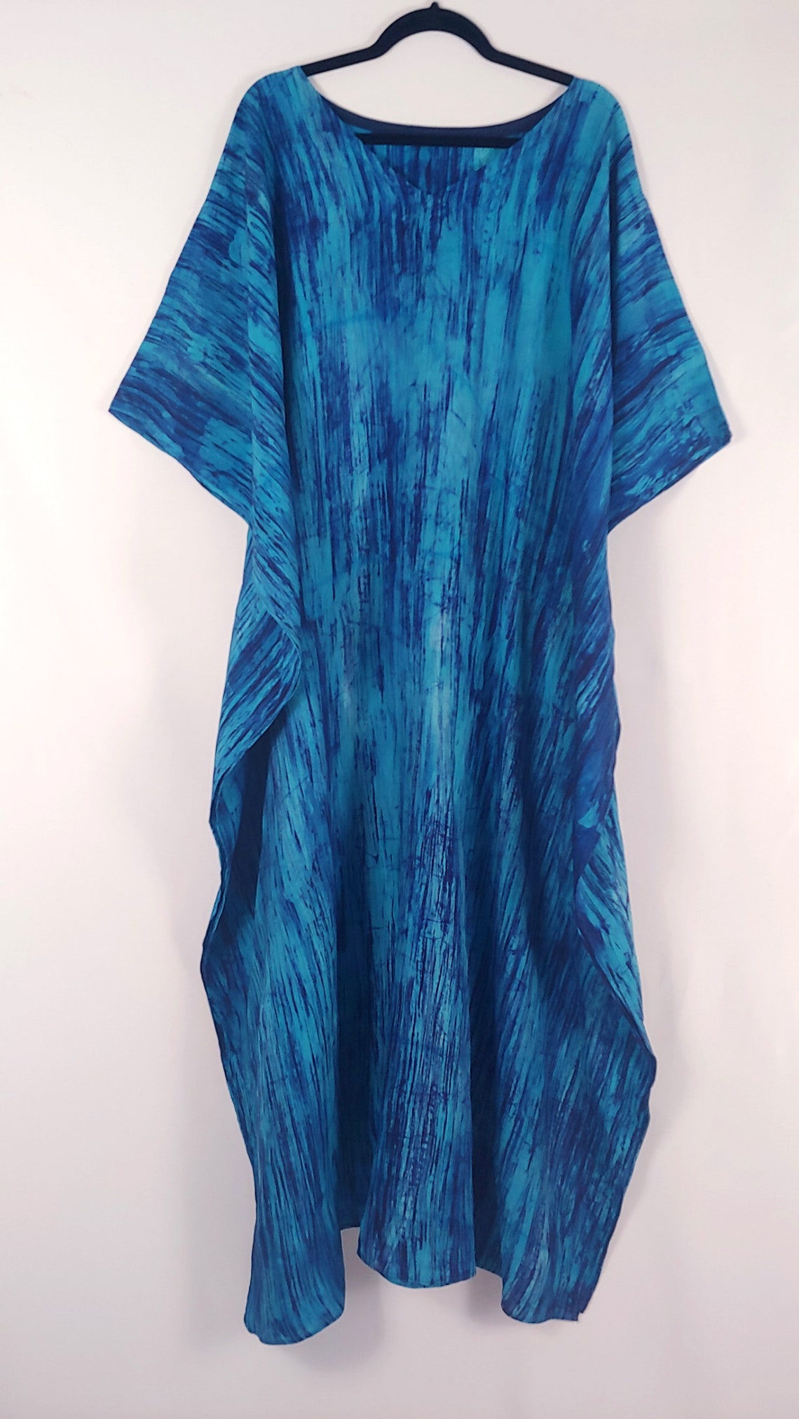 Blue Kaftan, Batik Kaftan, Kaftans, Caftan, Batik Dress, Blue Dress ...