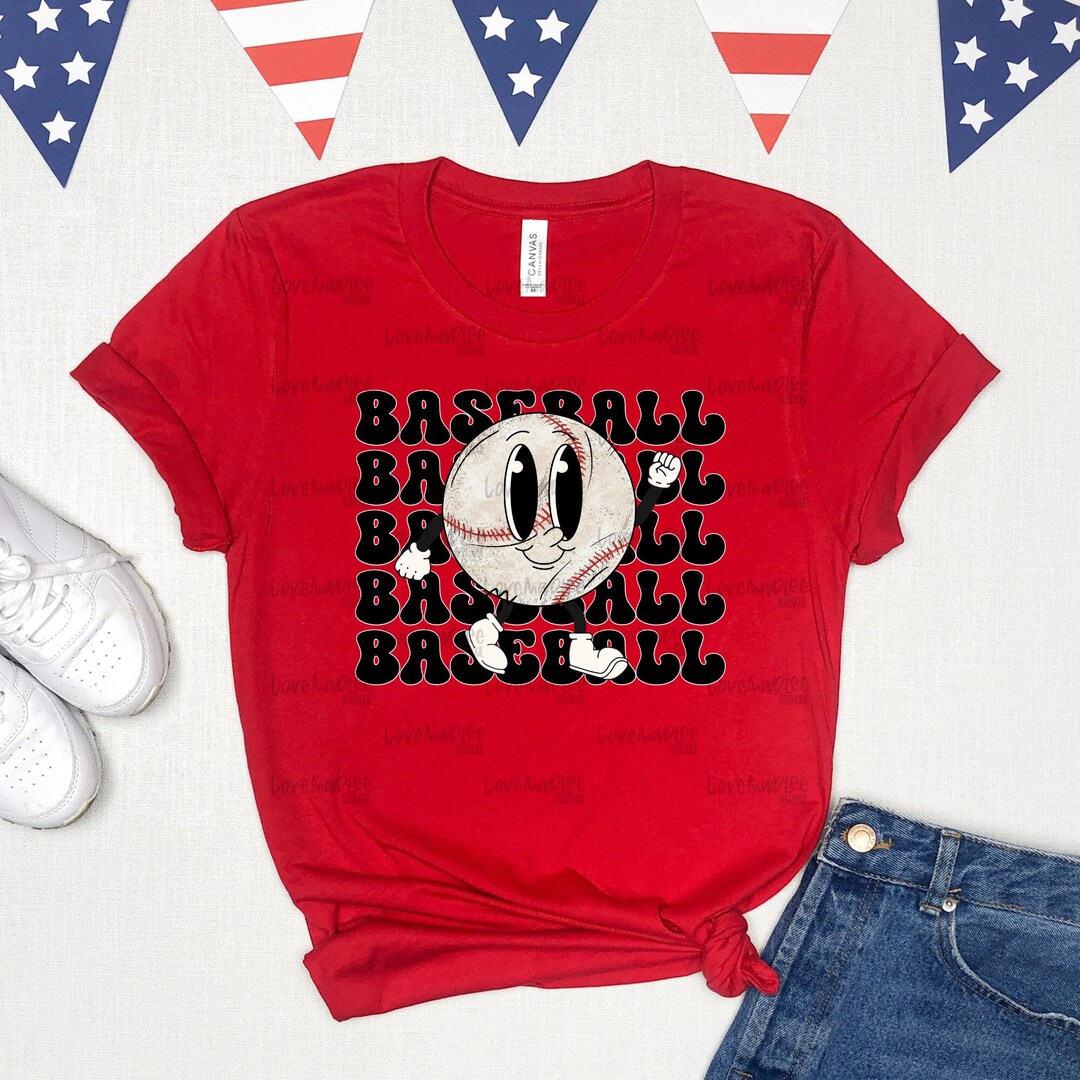 Stacked Baseball Cartoon PNG, Shirt Sublimation, Screenprint Files - Etsy