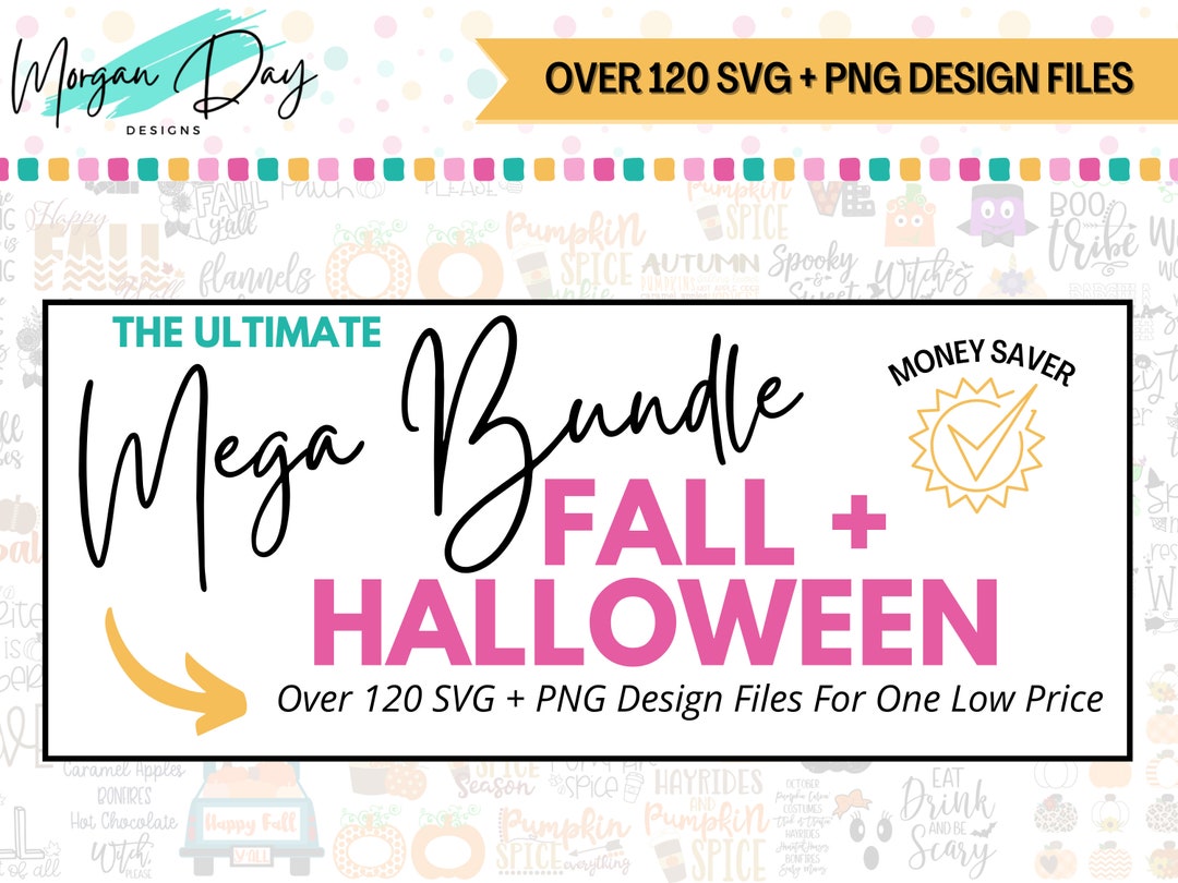 Fall SVG Bundle, Halloween SVG Bundle, Mega Holiday Bundle, Big SVG ...