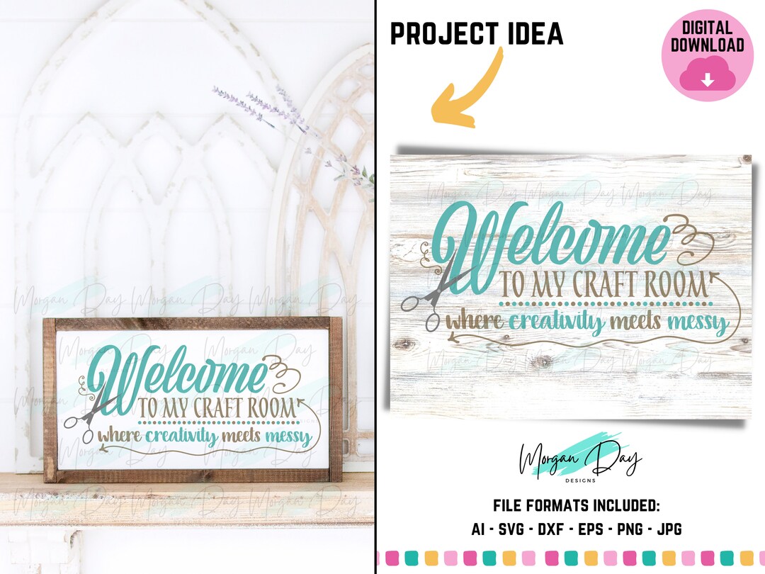 Welcome to My Craft Room SVG, Crafting SVG, Crafter SVG, Crafts Svg ...