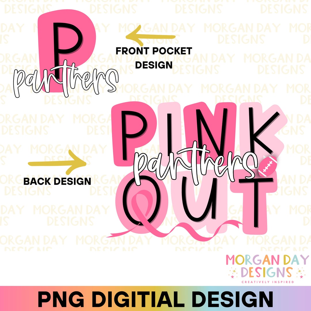 Pink Out Png, Panthers Png, Football Png Sublimation Designs, Pink Out ...
