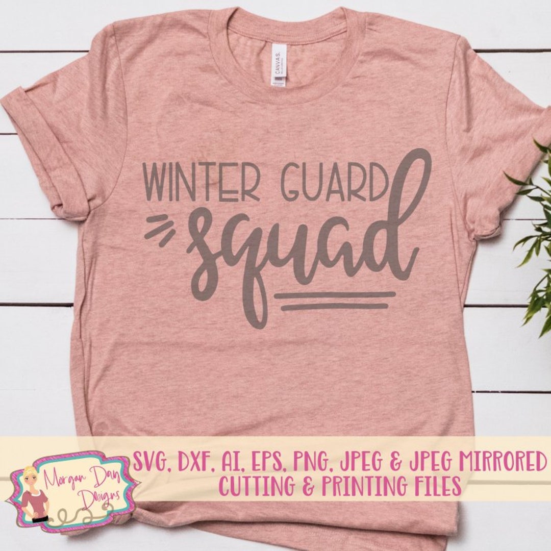 Winter Guard Squad SVG - Marching Band SVG - Color Guard SVG - Marching ...