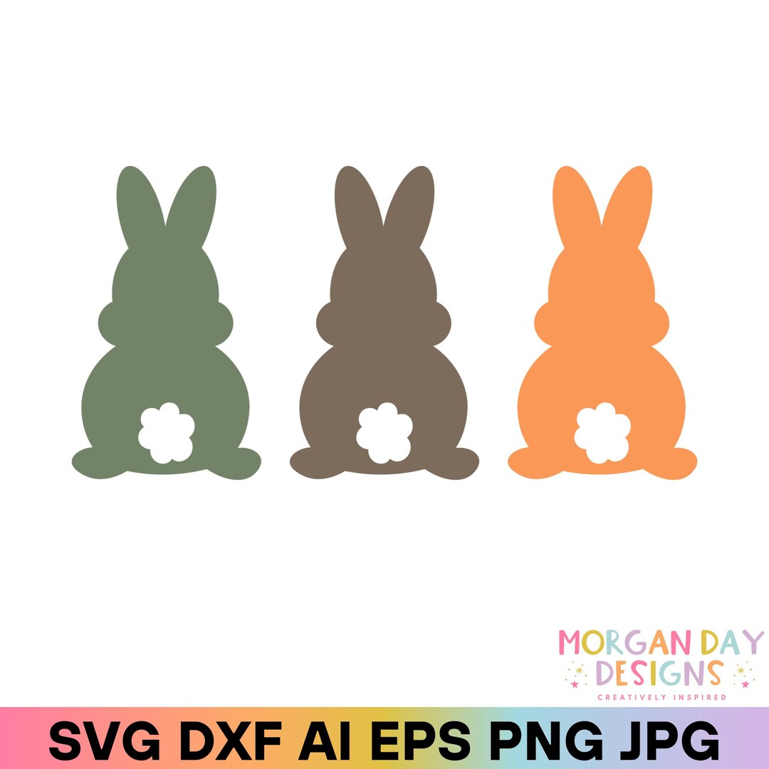 Camo Bunny Trio SVG, Easter Bunny Cut File, Boy Easter Design, Digital ...