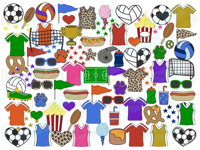 Sports Clipart, Soccer Svg, Volleyball Svg, Concession Stand ...