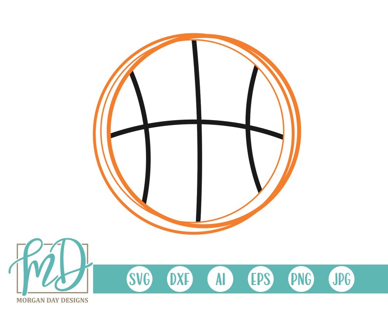 Basketball SVG Basketball Outline SVG Basketball Clip Art - Etsy
