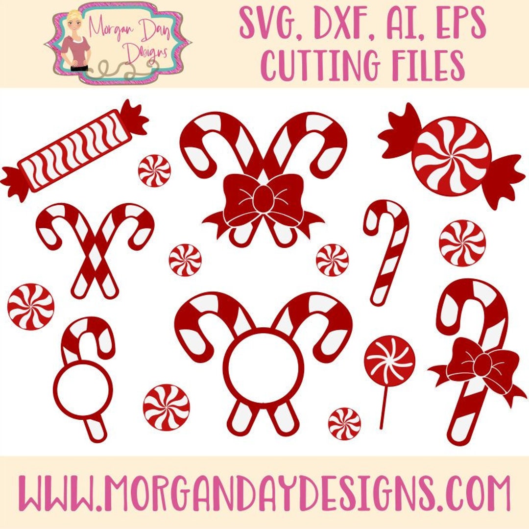 Candy Cane SVG - Peppermint SVG - Christmas Candy SVG - Christmas ...